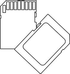 Flash memory card game pixel art Royalty Free Vector Image