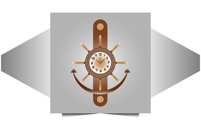Luxury wall clock design template Royalty Free Vector Image