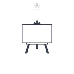 Easel icon symbol isolated on white background Vector Image