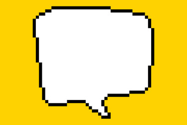 8 Bit Speech Bubble Vector Images (over 300)