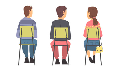 Students Sitting Back View Vector Images (over 290)
