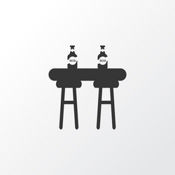 Bar counter icon symbol premium quality isolated Vector Image