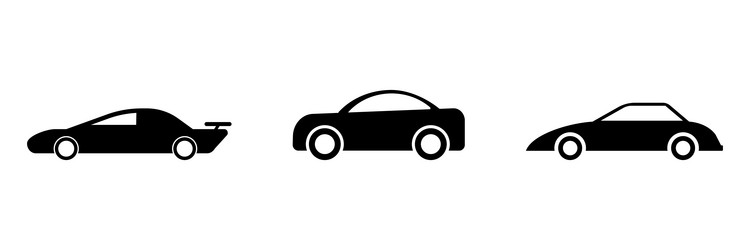 Side view of car sedan black icon Royalty Free Vector Image Side view of car sedan black icon Royalty Free Vector Image