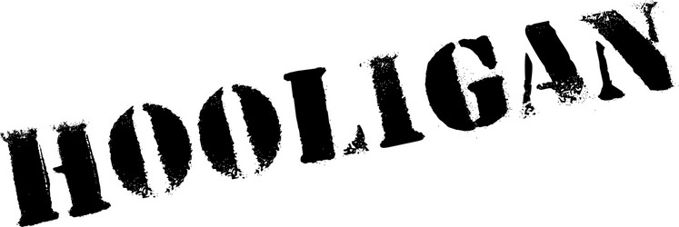 Hooligan rubber stamp Royalty Free Vector Image