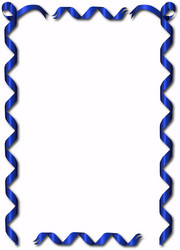 Blue ribbon background Royalty Free Vector Image