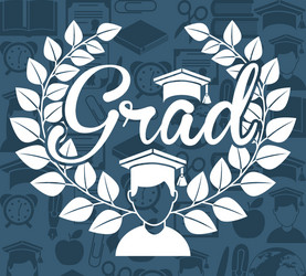 Graduation design Royalty Free Vector Image - VectorStock