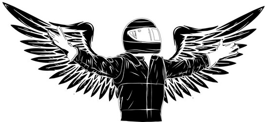 Car racing man cartoon design Royalty Free Vector Image