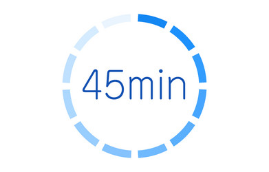 Estimated time required icon Royalty Free Vector Image