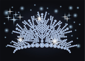Princess diamond tiara Royalty Free Vector Image