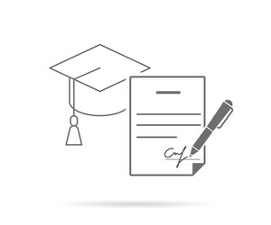 Signing contract abstract concept Royalty Free Vector Image