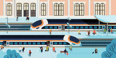 Cartoon Railway Station Vector Images (over 3,100)