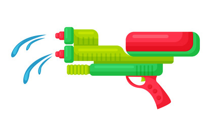 Water pistol shoot splash Royalty Free Vector Image