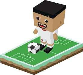 Cartoon soccer player Royalty Free Vector Image