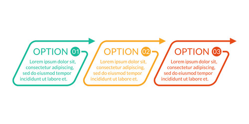 3 steps infographic design template for diagram Vector Image