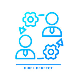 Onboarding blue gradient concept icon Royalty Free Vector