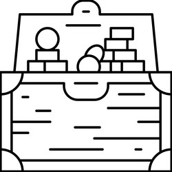 Open Treasure Chest Outline Icon Vector Images (over 1,800)