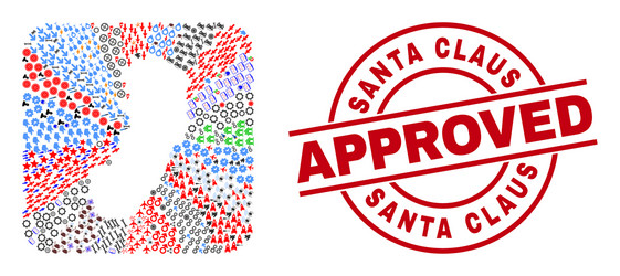 Santa Stamp Approved Vector Images (over 150)