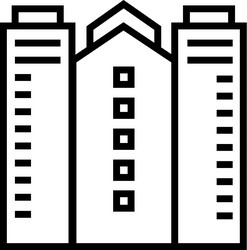 Skyscraper office building Royalty Free Vector Image