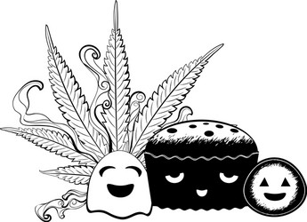 Halloween Weed Vector Images (over 330)