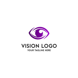 Modern vision logo design Royalty Free Vector Image