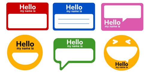 Hello Name Tag Vector Images (over 470)