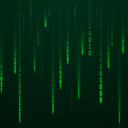 Futuristic binary code matrix pattern background Vector Image