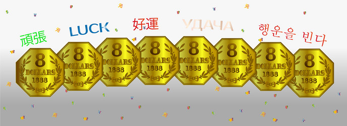 Number Lucky Eight Vector Images (over 120)