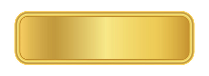 Gold label banner luxury golden frame name Vector Image