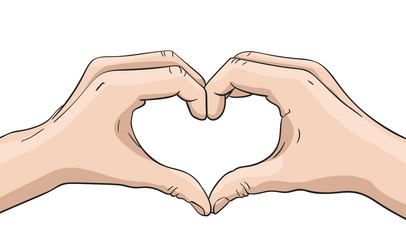 Cartoon human hand picking with fingers something Vector Image