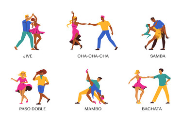 Latin dance carnival composition Royalty Free Vector Image