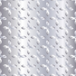 Silver metal gradient flower pattern background Vector Image