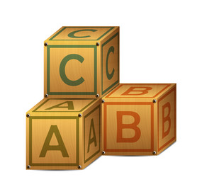 Wooden type 8 Royalty Free Vector Image - VectorStock