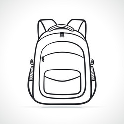 Open Backpack Drawing