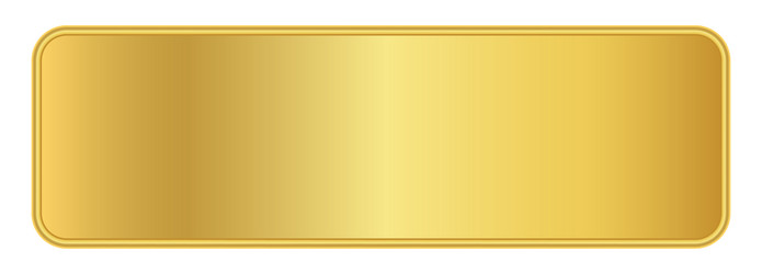 Gold label banner luxury golden frame name Vector Image