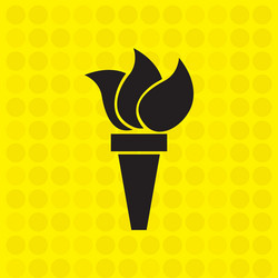 Olympic torch design Royalty Free Vector Image