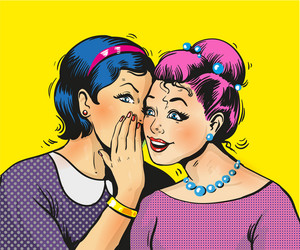 Circus pin up gymnast girl pop art rtero comic Vector Image