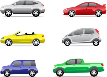 Car icon set-3 Royalty Free Vector Image - VectorStock