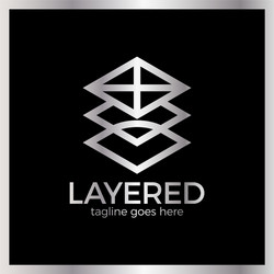 Layer app logo Royalty Free Vector Image - VectorStock