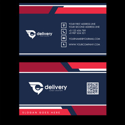 Visit Card Logistics Vector Images (50)
