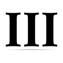 Roman Numeral Three Vector Images (over 130)