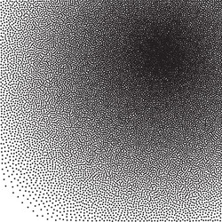 Stochastic raster halftone gradient print Vector Image