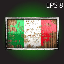 Old vintage wood frame Royalty Free Vector Image