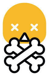 Game over on a white background Royalty Free Vector Image