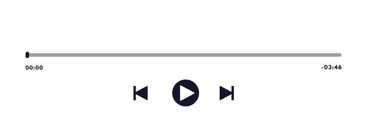 Music or video play bar icon on transparent Vector Image