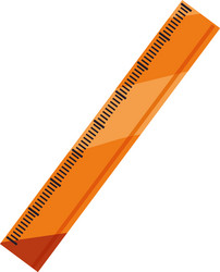 Ruler supply school on white background Royalty Free Vector