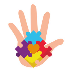 Autism Awareness Hand Vector Images (over 1,000)