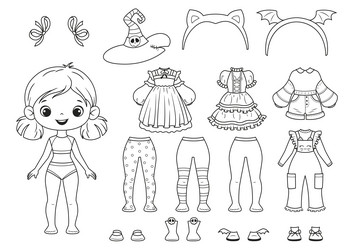Doll Outline Vector Images (over 4,600)