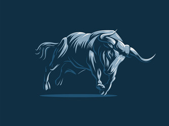 Bull logo Royalty Free Vector Image - VectorStock