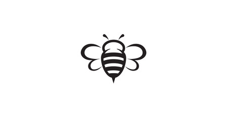 Creative bee insect letter abstract logo Vector Image