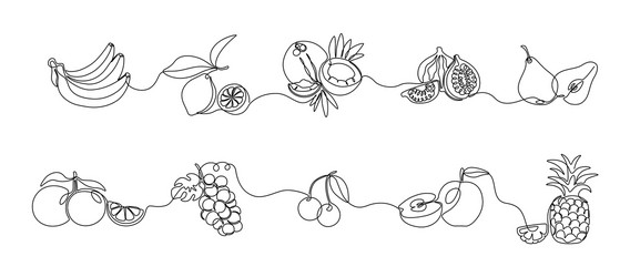 Fruits And Vegetables Clip Art Black And White